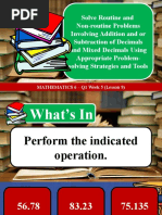 Solving Routine and Non-Routine Problems Involving Division of | PDF