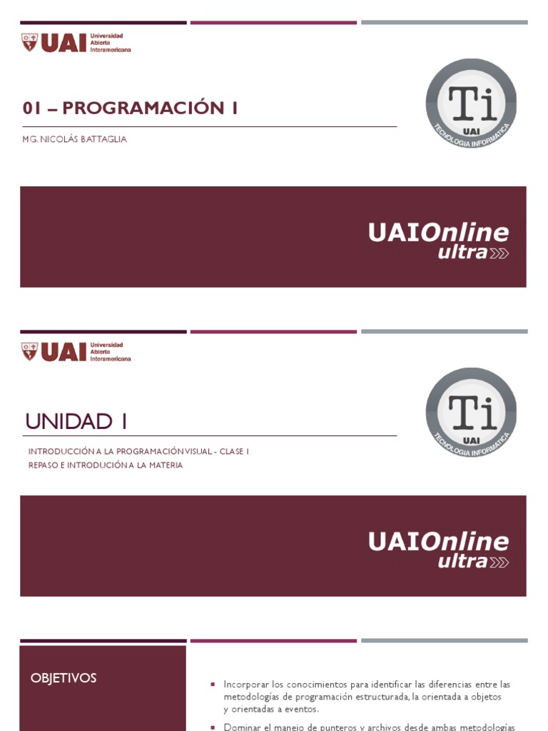 Unidad 1 - Clase 1 - Introducción y Repaso | PDF | Estructura de datos de matriz | C Sharp ...
