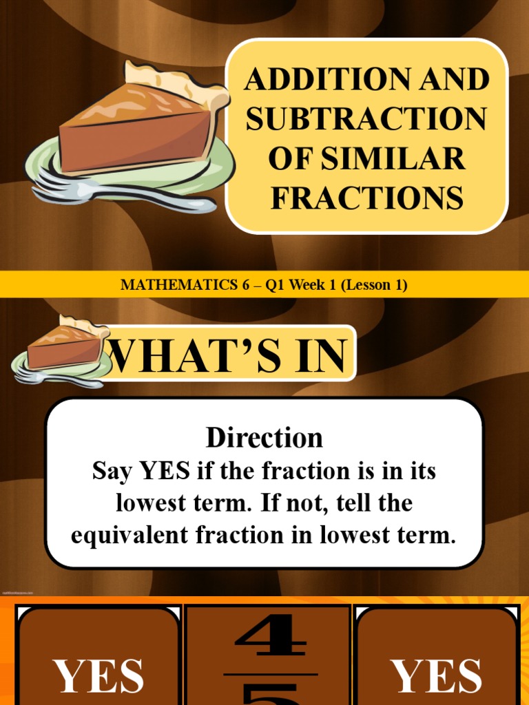 Adding and Subtracting Fractions | PDF | Numbers | Foods