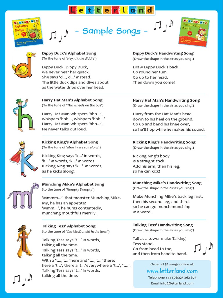 Singalong Sheet | PDF | Duck | Birds