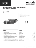 Rexroth 4we10 Data Sheet PDF | PDF | Rectifier | Valve