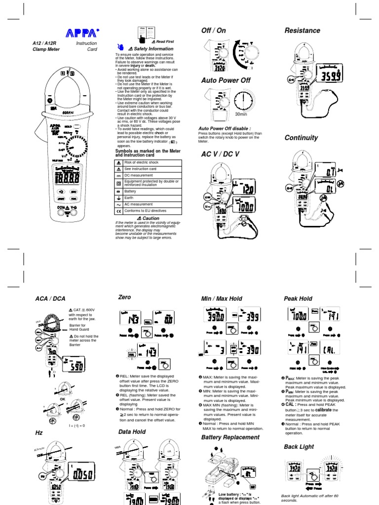 Appa A12 12r User Manual-B | PDF | Alternating Current | Power Supply