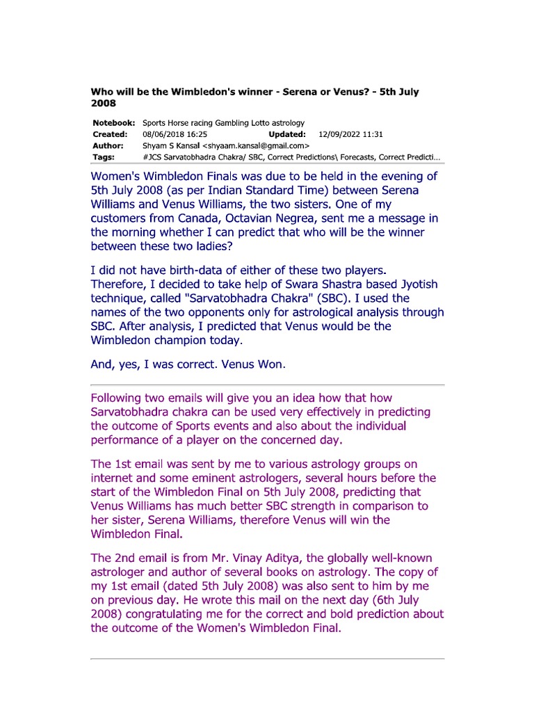 Using Sarvatobhadra Chakra in Sports Predictions | PDF