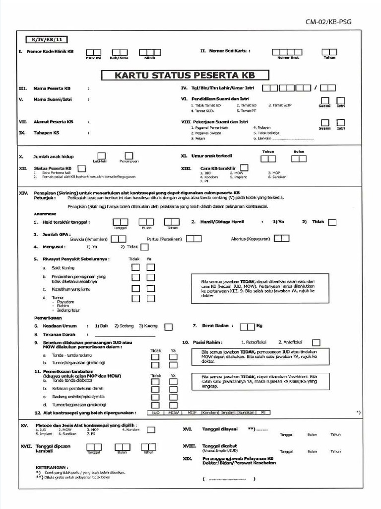 PDF Kartu Status Peserta KB - Compress | PDF