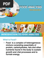 Introduction To Food Analysis | PDF | Foods | Nutrition Facts Label
