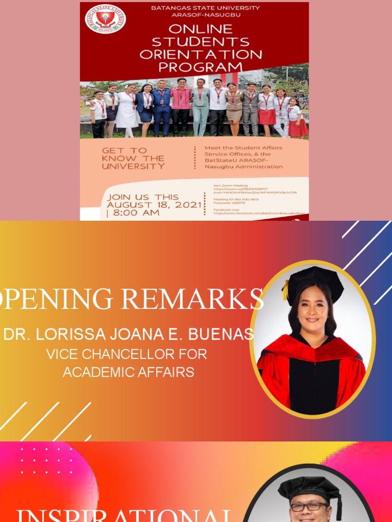 Orientation Program - Sequence | PDF