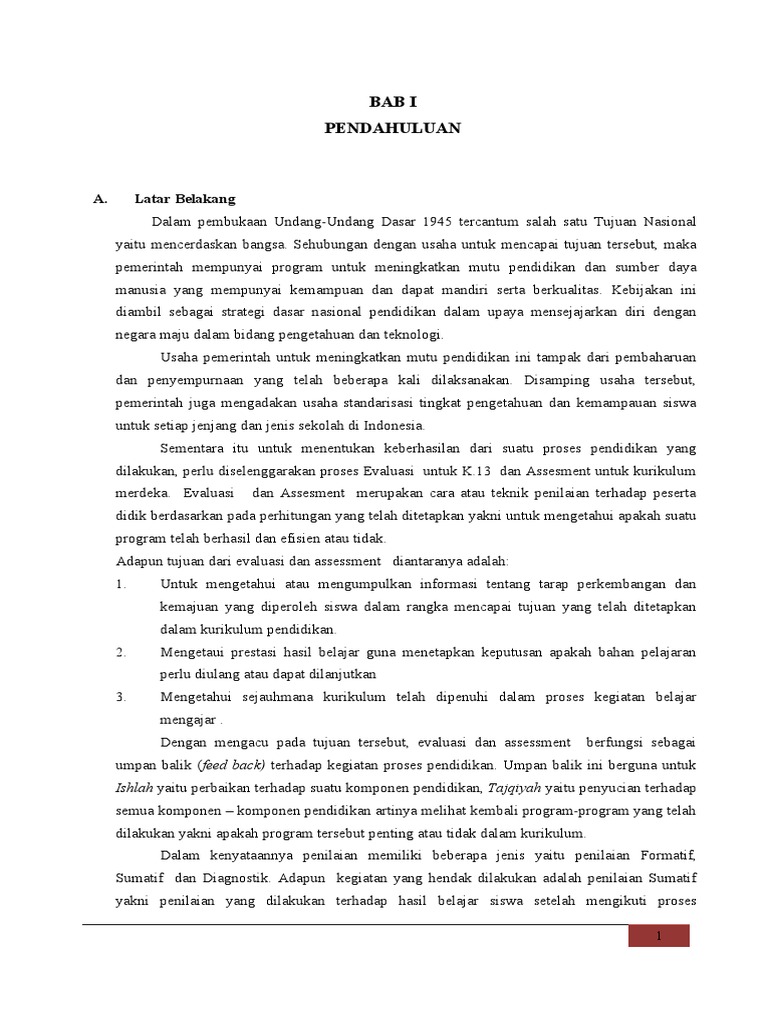 Program Kerja PTS-STS | PDF