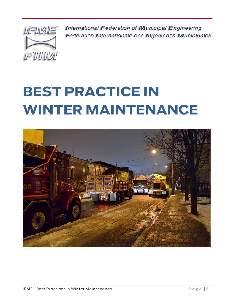 Best Practices in Winter Maintenance IFME Final v2 | PDF | Snow | Parking
