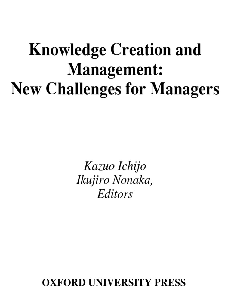Adln Ichijokazu 3736 1 Knowledg 2 | PDF | Knowledge Economy | Knowledge ...