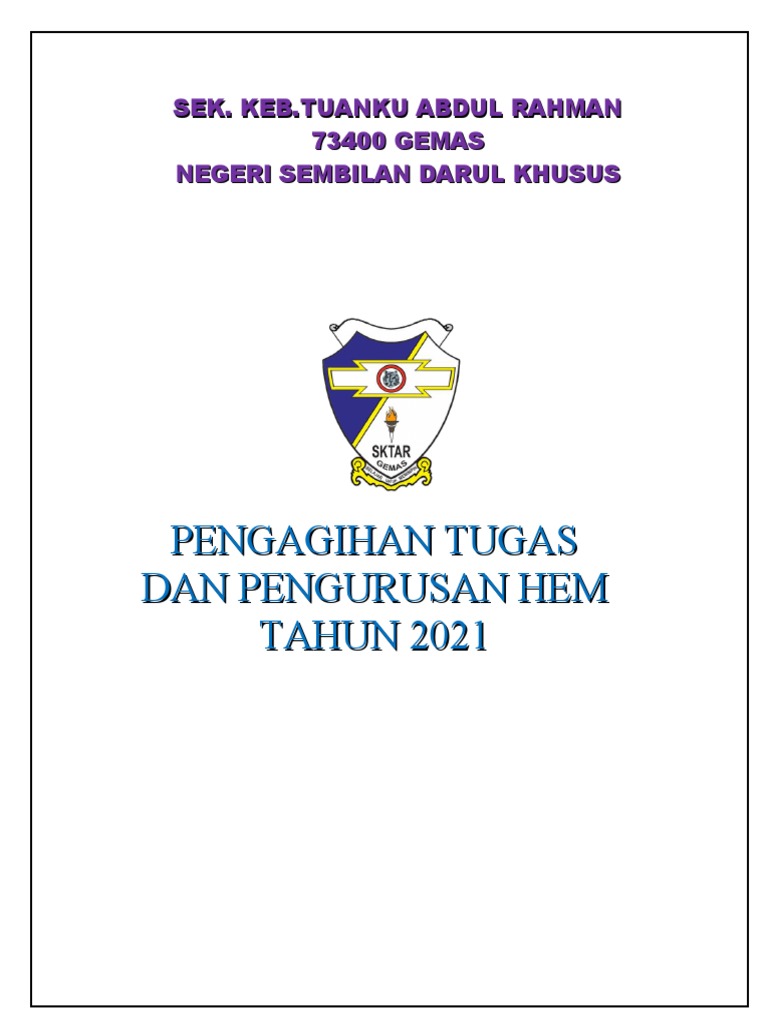 Pengurusan Hem 2021 | PDF
