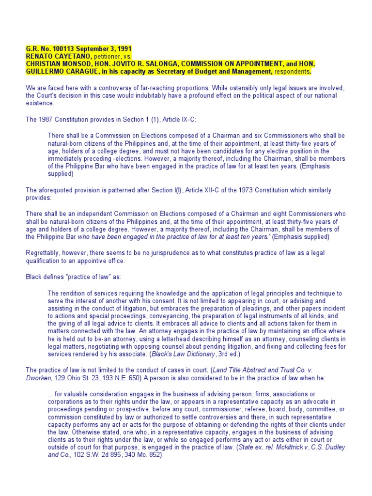 PALE Cases 1 | PDF | Lawyer | Practice Of Law