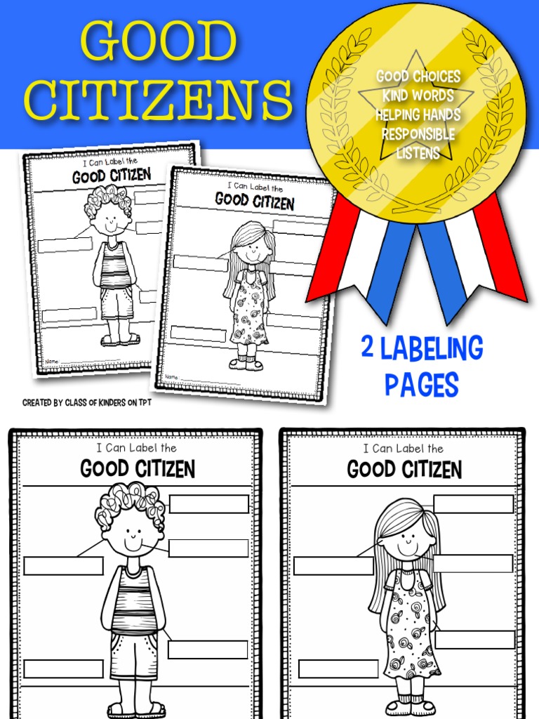 2 Labeling Pages: Good Choices Kind Words Helping Hands Responsible ...