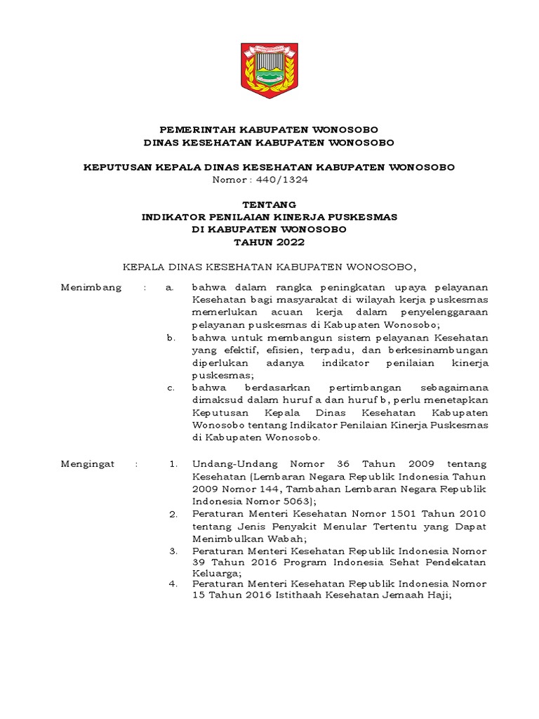 SK Indikator PKP TH 2022 | PDF