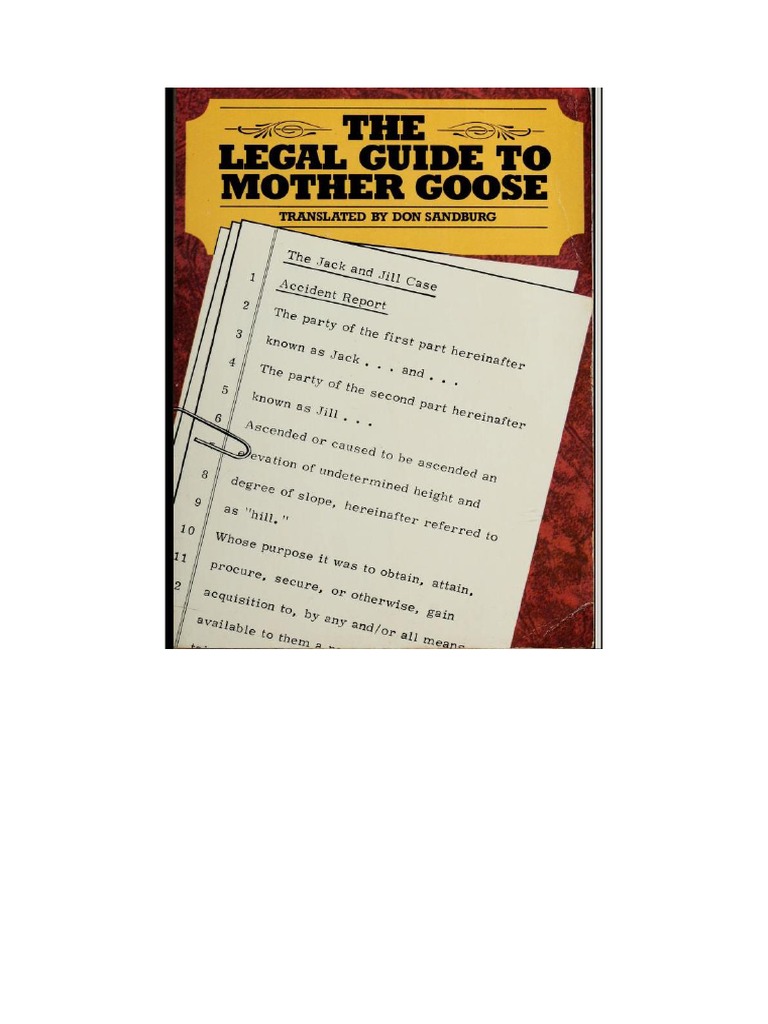 Legal Guide To Mother Goose | PDF