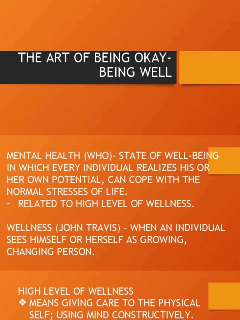 The Art of Mental Well-Being | PDF | Mood (Psychology) | Mental Health