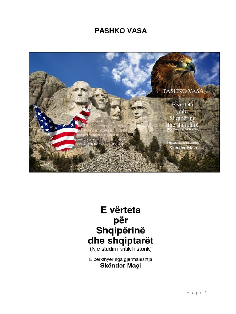 Vdocuments - MX - Pashko Vasa e Verteta Mbi Shqiperine Dhe Shqiptaret | PDF