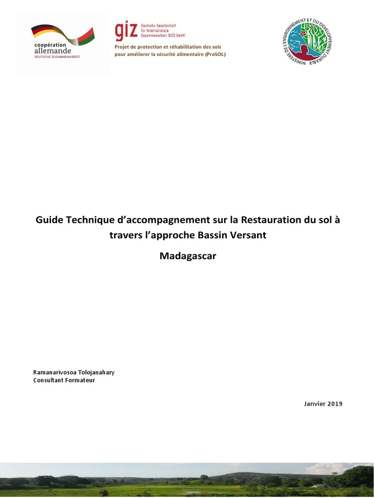 Guide Technique Aménagement Bassins Versants | PDF | Bassin versant ...