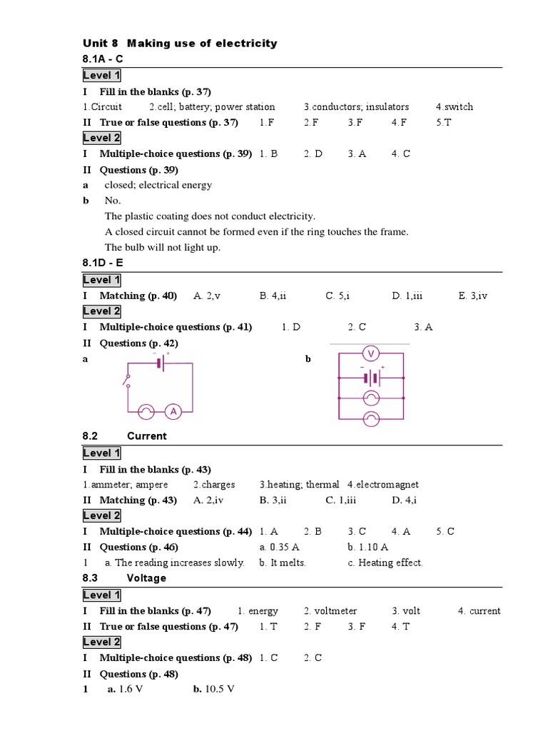 Understanding Electricity Concepts | PDF