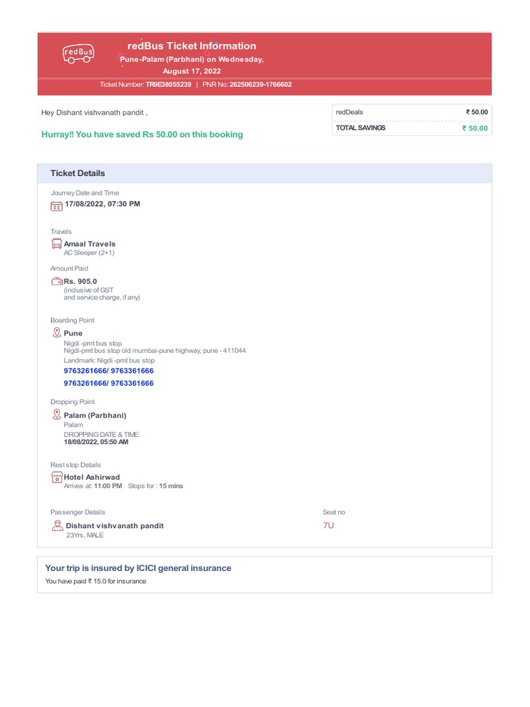 TICKET | PDF | Bus | Ticket (Admission)