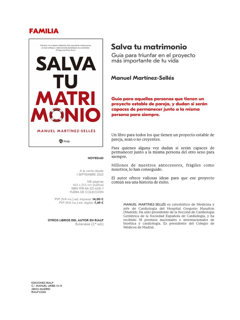 Salva Tu Matrimonio Ficha Pdf