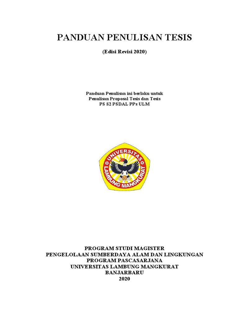 Panduan Penulisan Proposal Dan Hasil - Edisi Revisi - 2020 | PDF Panduan Penulisan Proposal Dan Hasil - Edisi Revisi - 2020 | PDF