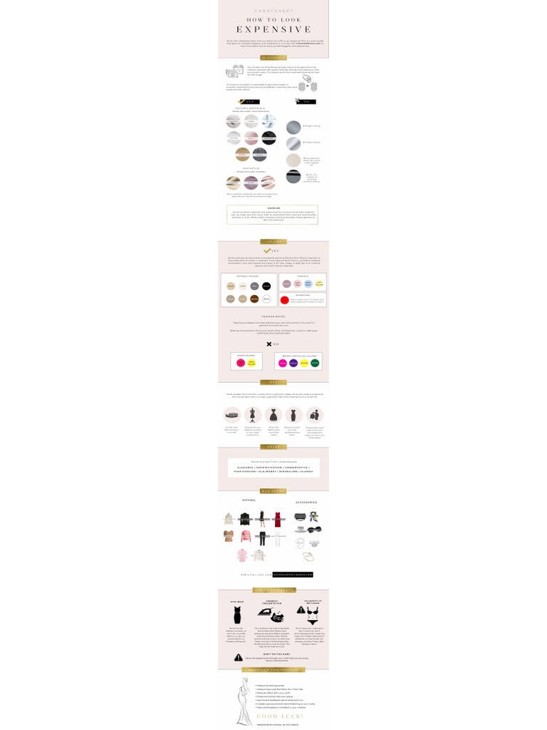 Dress Style Cheatsheet | PDF