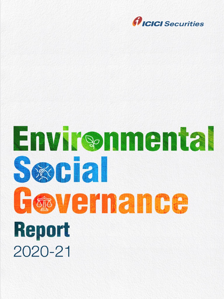 ICICI Securities ESG Report 2020 21 | PDF | Governance | Business Ethics