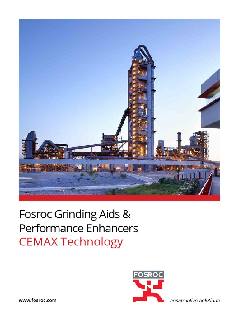 Fosroc Cement Grinding Aids Overview | PDF | Cement | Mill (Grinding)