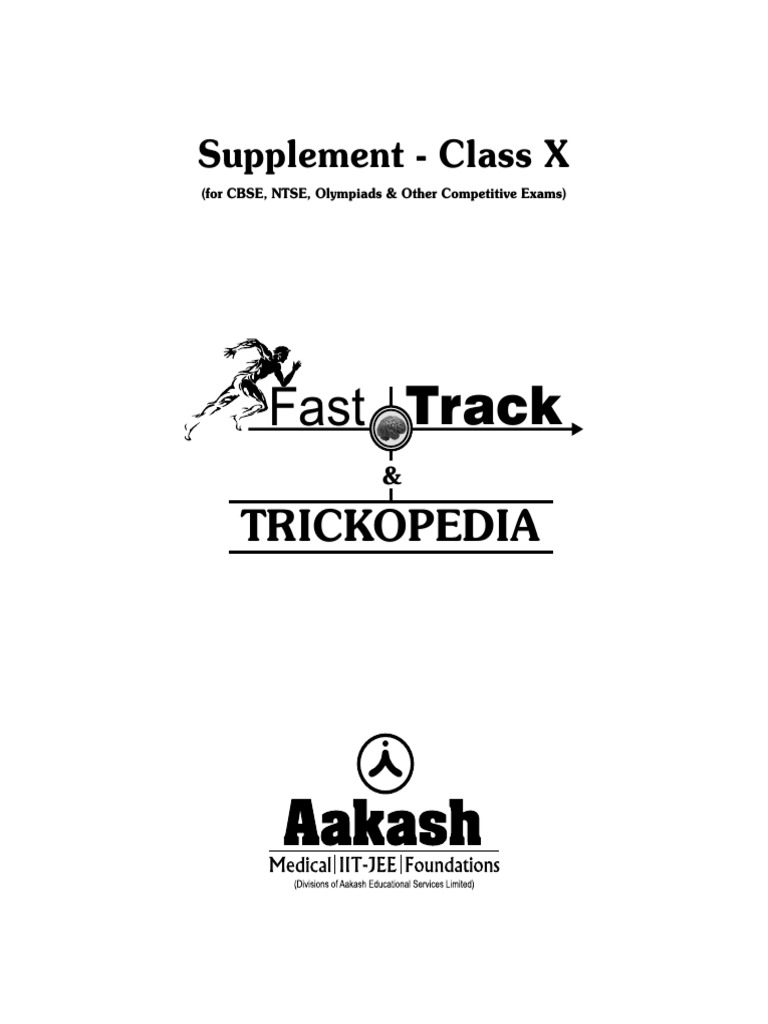 Aakash Fast Track and Trickopedia | PDF | Science | Mathematics