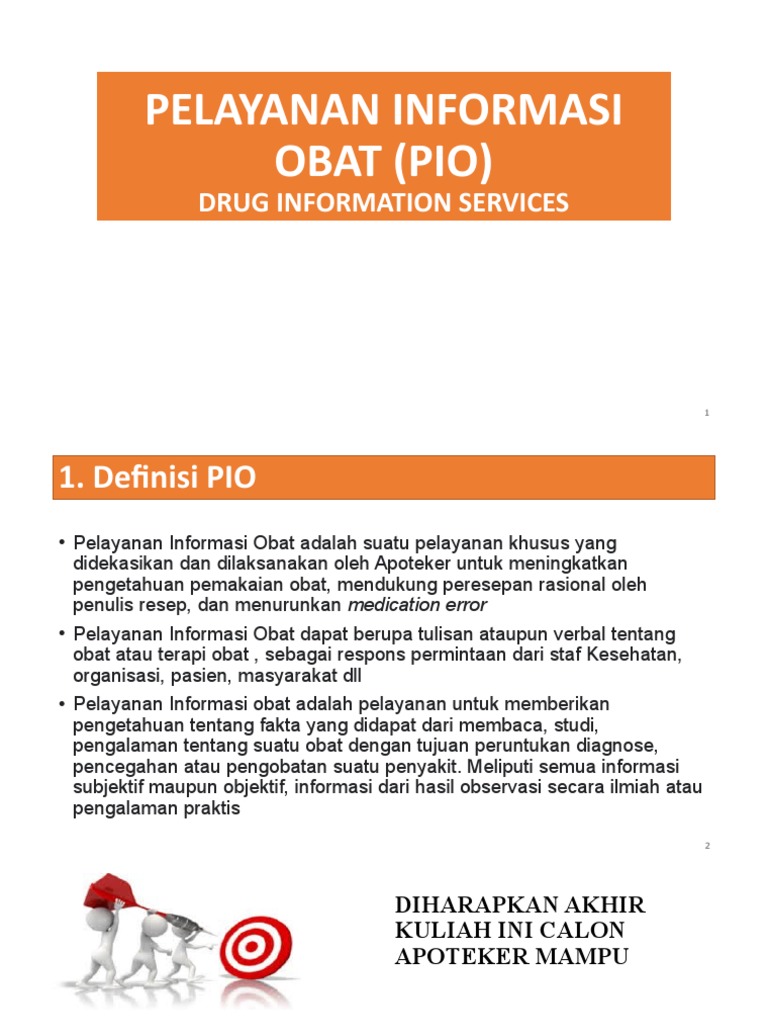 Pelayanan Informasi Obat (Pio) | PDF