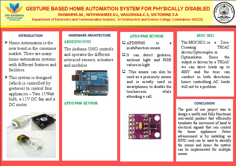Project Poster | PDF | Home Automation | Automation