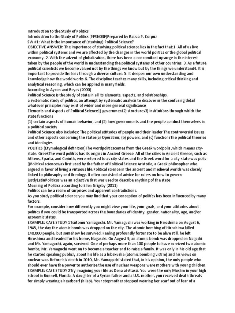 Document | PDF | Science | Political Science