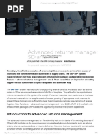 Advance Return Management For Supplier Return | PDF | Business ...