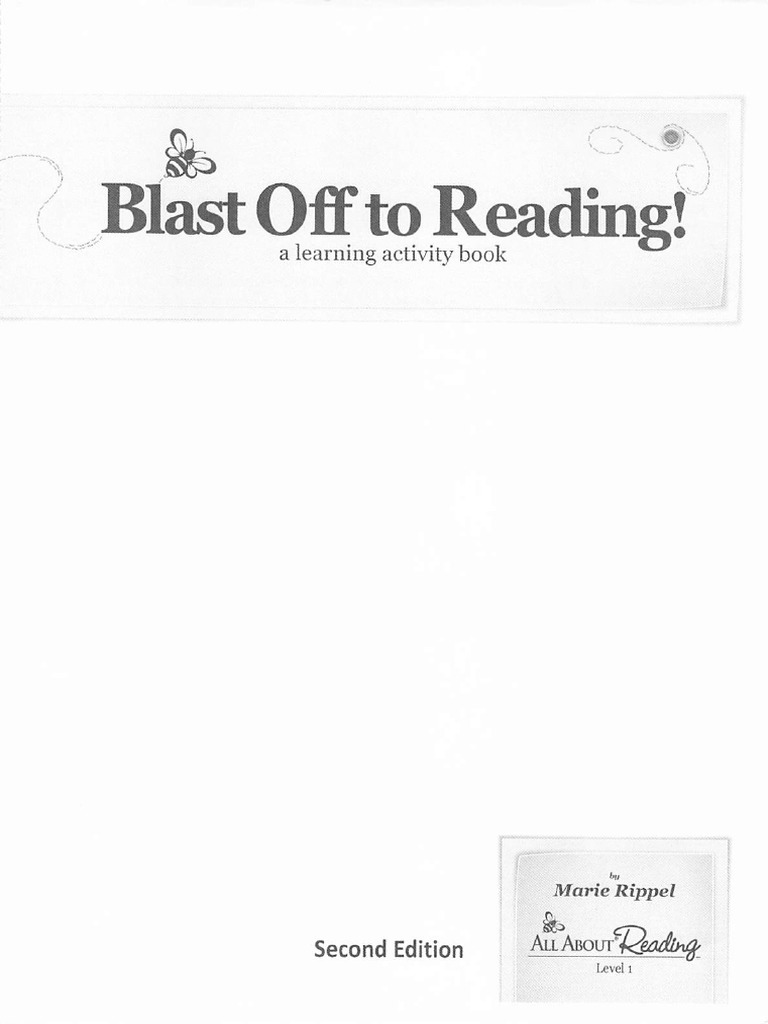 All About Reading Blast Off To Reading Activity Book Level 1 by | PDF