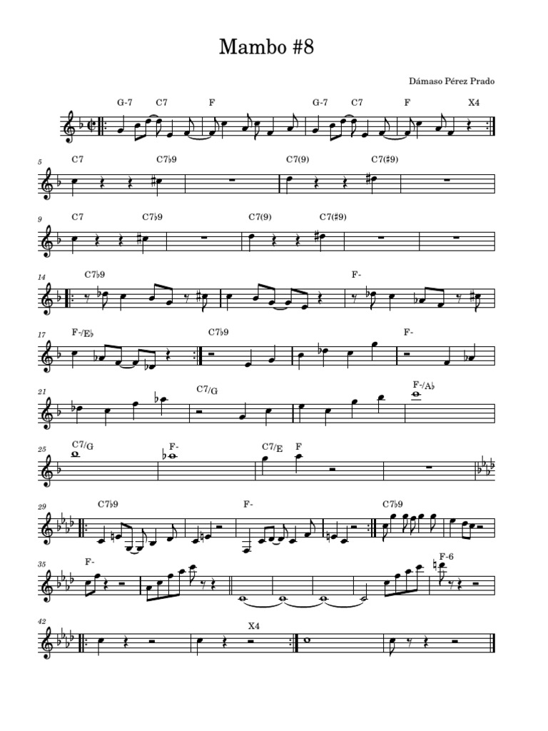 Mambo 8 | PDF | Cuban Music | Latin American Music