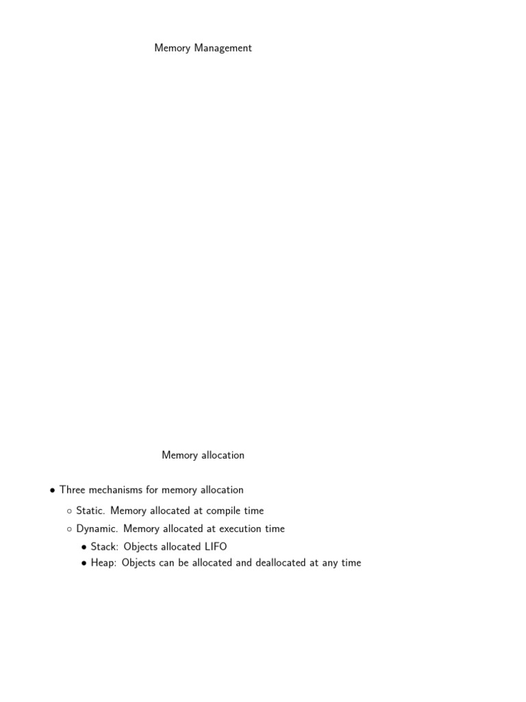 4 Memory Management | Download Free PDF | Variable (Computer Science) | Subroutine