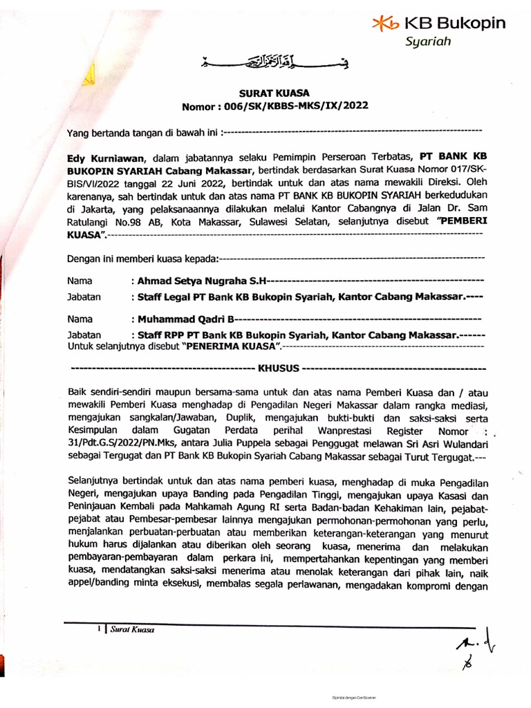 Surat Kuasa, Tugas Dan Copy Id Card | PDF Surat Kuasa, Tugas Dan Copy Id Card | PDF