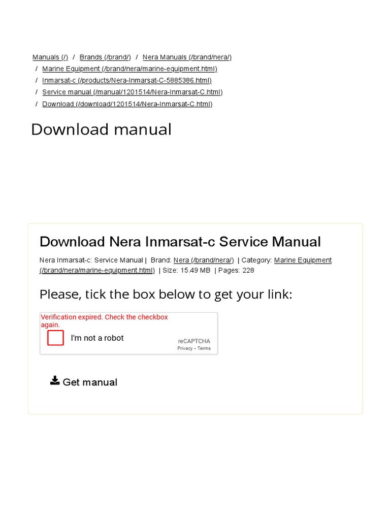 Nera Inmarsat-C Service Manual - ManualsLib | PDF | Computing