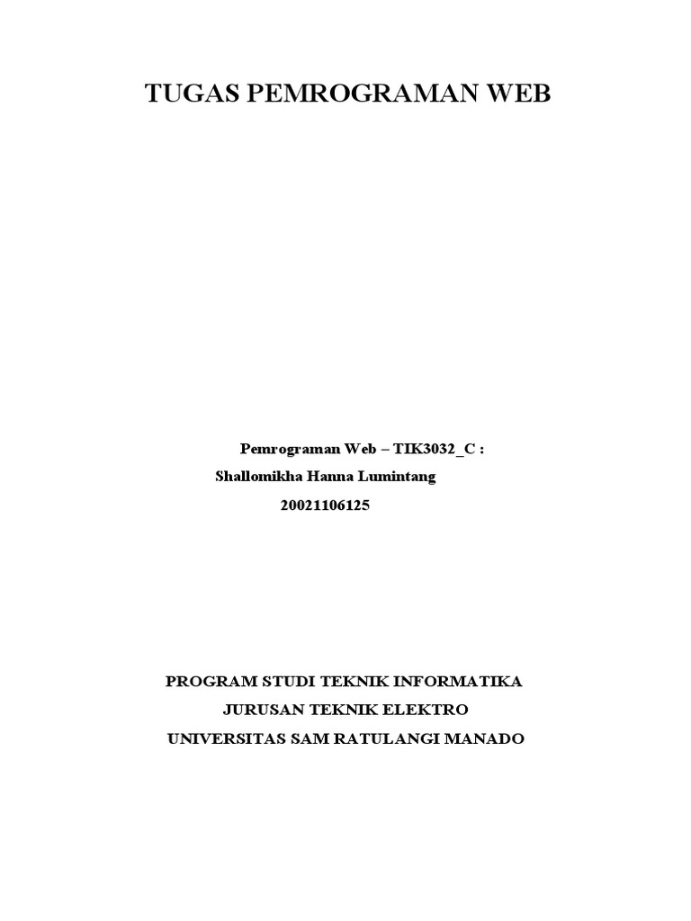 Tugas Log File Prakter Node JS - Shallomikha Lumintang - 20021106125 | PDF | Hypertext Transfer ...