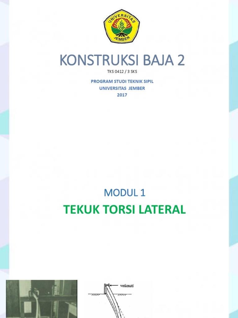 Modul 1 - Tekuk Torsi Lateral 19.54.00 | PDF