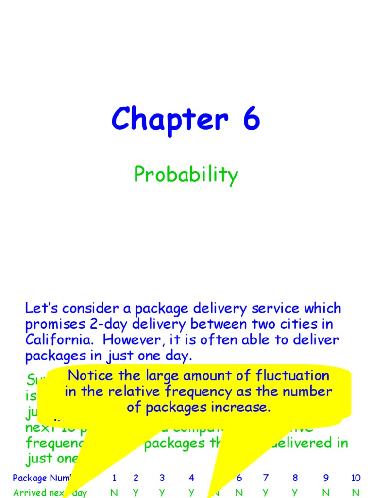 Chapter 6 | Download Free PDF | Probability | Randomness