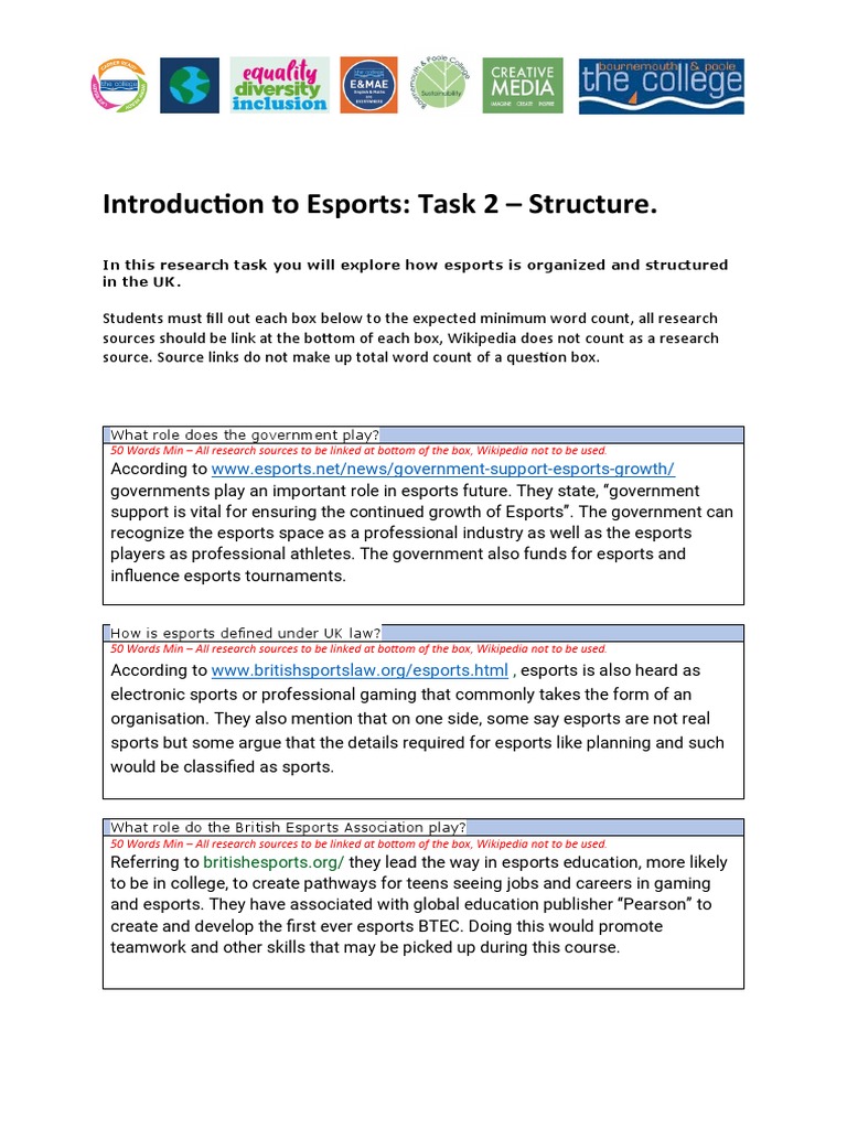Understanding UK Esports Structure | PDF | Communication