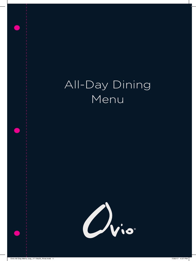 Ovio All Day Menu | PDF