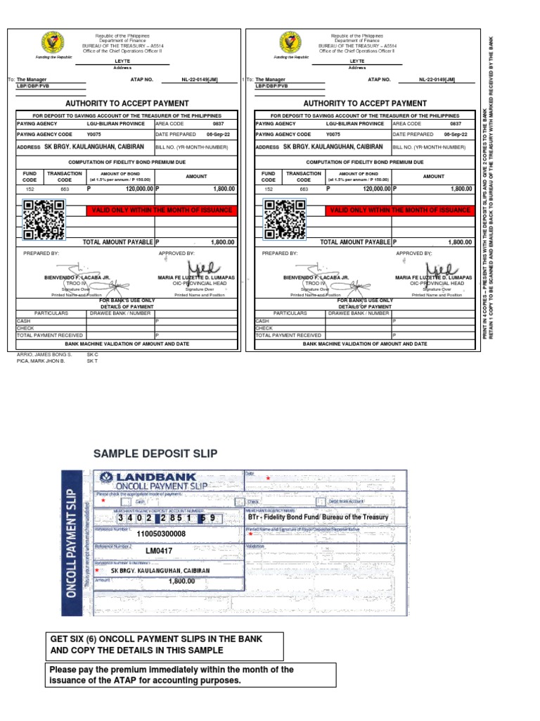 0149 Atap SK Brgy. Kaulanguhan, Caibiran | PDF | Bonds (Finance ...