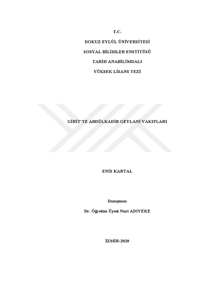 Girit'te Abdülkadir Geylani Vakıfları | PDF Girit'te Abdülkadir Geylani Vakıfları | PDF