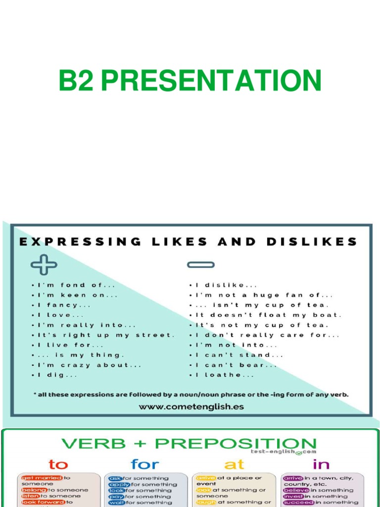 B2 Presentation Ud2 | Download Free PDF | Verb | Clause