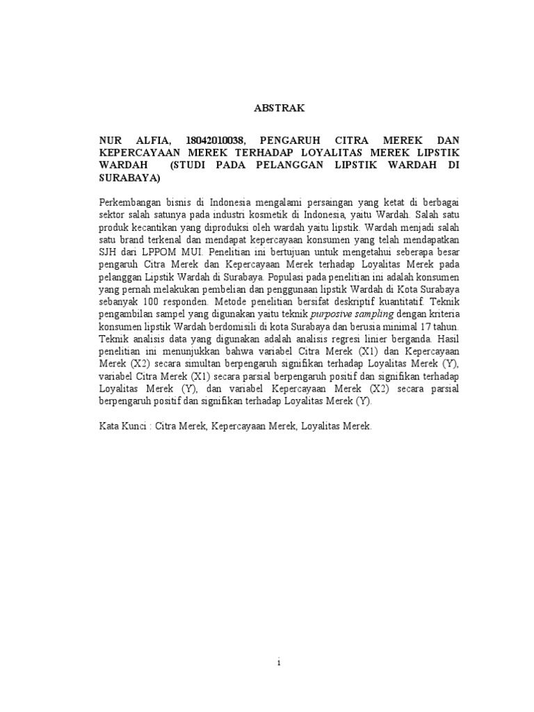 BAB 1-5 SKRIPSI NUR ALFIA Jadi | PDF