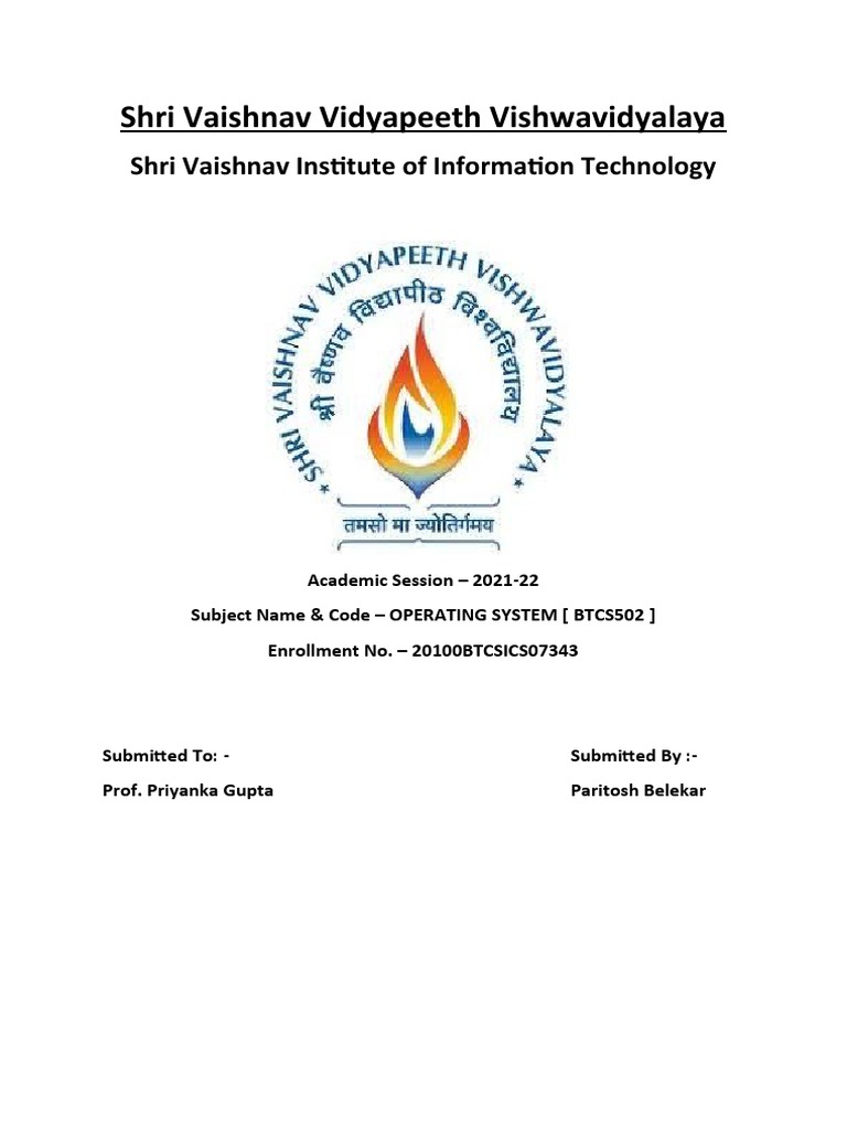 OS Lab Assignment | Download Free PDF | Command Line Interface ...