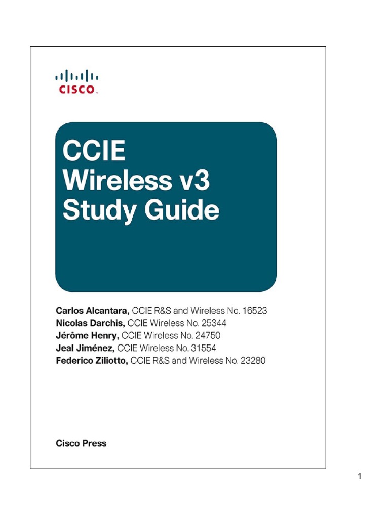 Ccie Wireless v3 Study Guide | PDF | Wireless Lan | Ieee 802.11 Ccie Wireless v3 Study Guide | PDF | Wireless Lan | Ieee 802.11