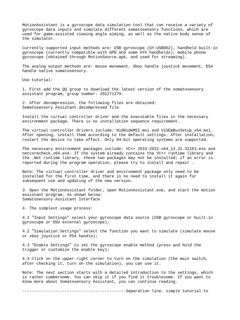 Guida A Motion Assistant | PDF | Usb | Simulation